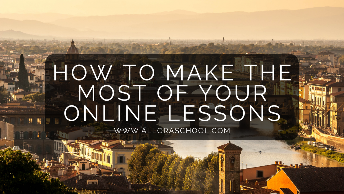 How to make the most of the online lessons at Allora School - Allora!